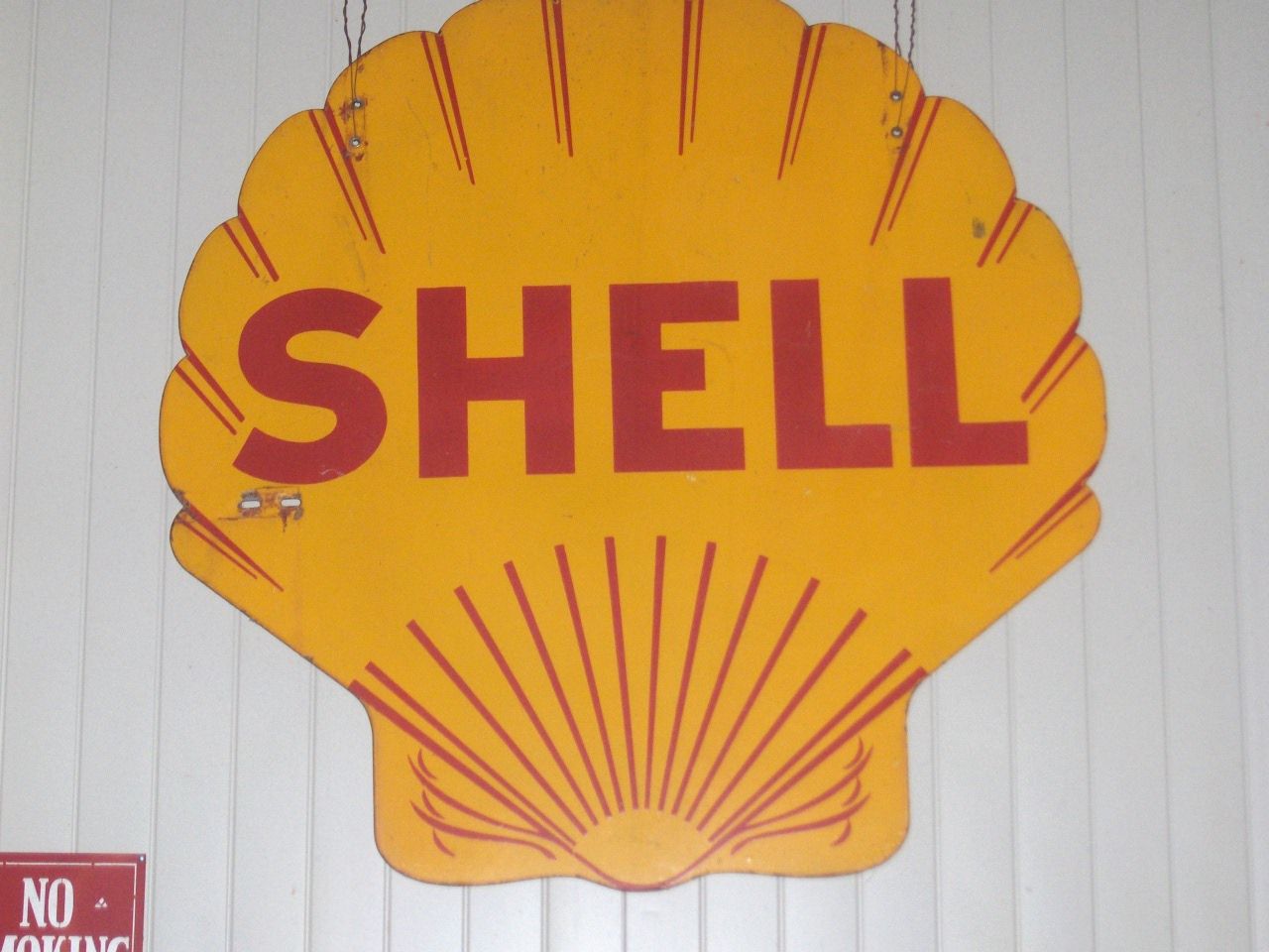 Bonhams Cars : A large Shell enamel sign,,