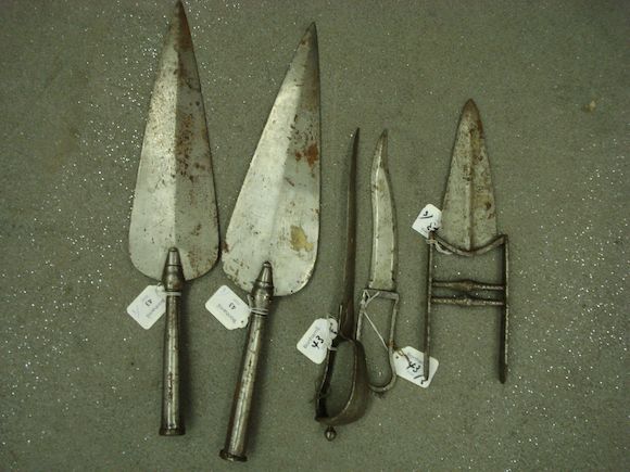 Bonhams : A Pair Of Broad Spear Heads