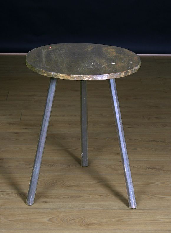 Bonhams : A 19th Century elm and painted primitive cricket table