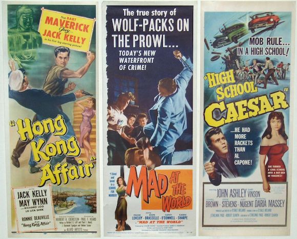 Bonhams : A collection of five 1950's and 1960's US Insert posters, all ...