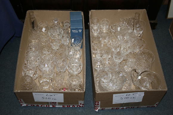 Bonhams A Large Quantity Of Cut Glassware