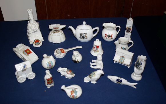 Bonhams : A collection of forty nine pieces of Goss and crested ware