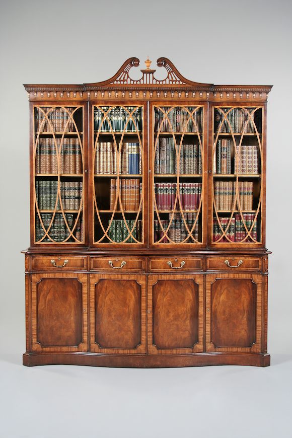 Bonhams : A George III style mahogany bookcase,
