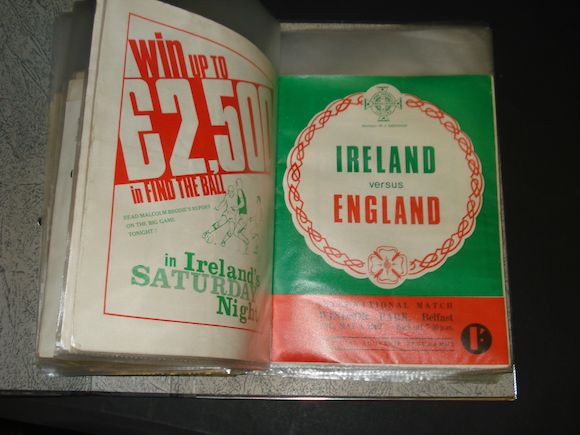 Bonhams : 1960s Internationals/Irish programmes