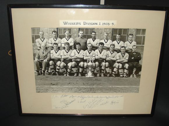 Bonhams : Wolves signed photograph - Winners Division one 1958-9 Black ...