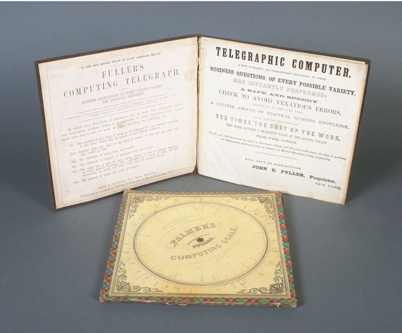 Bonhams : A Fuller's Time Telegraph and Palmer's (Improved by Fuller) Computing Scale