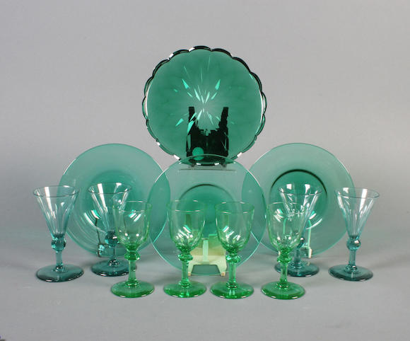 Bonhams A Selection Of 19th Century Green Glassware