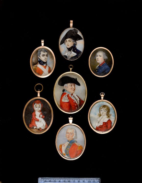 Bonhams : English School, circa 1790 An Officer, wearing scarlet coatee ...