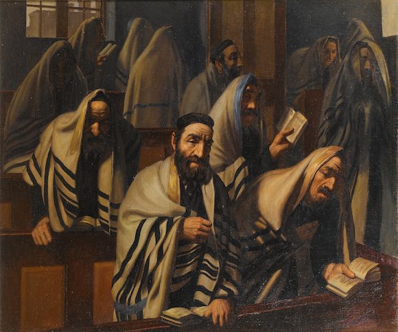 Bonhams : Michael Gilbery (British, 1913-2000) The Day of Atonement
