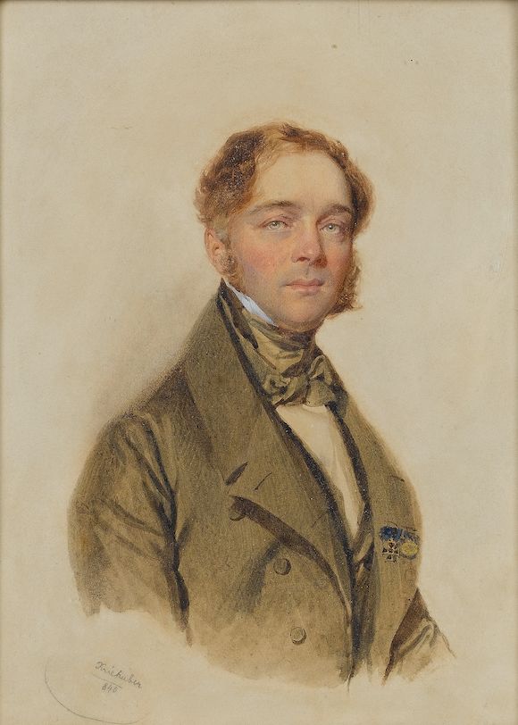 Bonhams : Josef Kriehuber (Austrian, 1800-1876) Karl Egon, Prince of Fürstenberg (1796-1854 ...