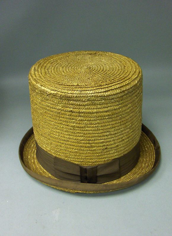 Bonhams : A Victorian-style straw top hat worn by David Niven in the ...
