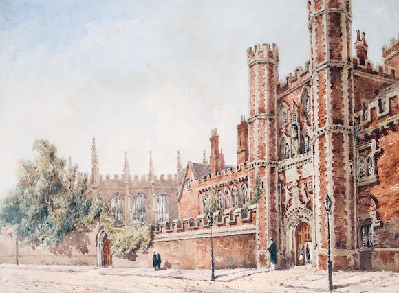 Bonhams : Joseph Murray Ince (British, 1806-1859) Gateway to St Johns ...