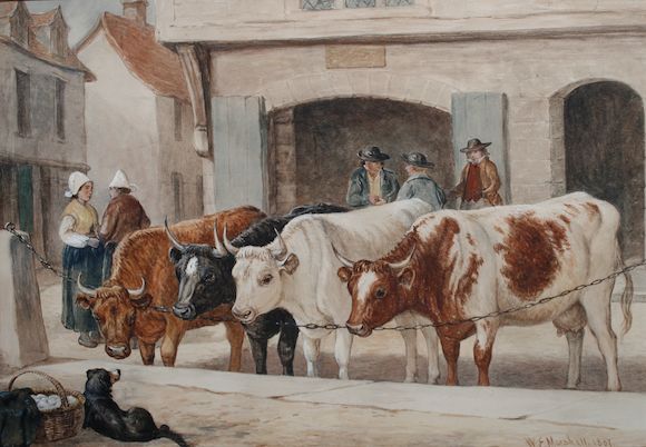 Bonhams : William Elstob Marshall (British, late 19th Century) Market ...