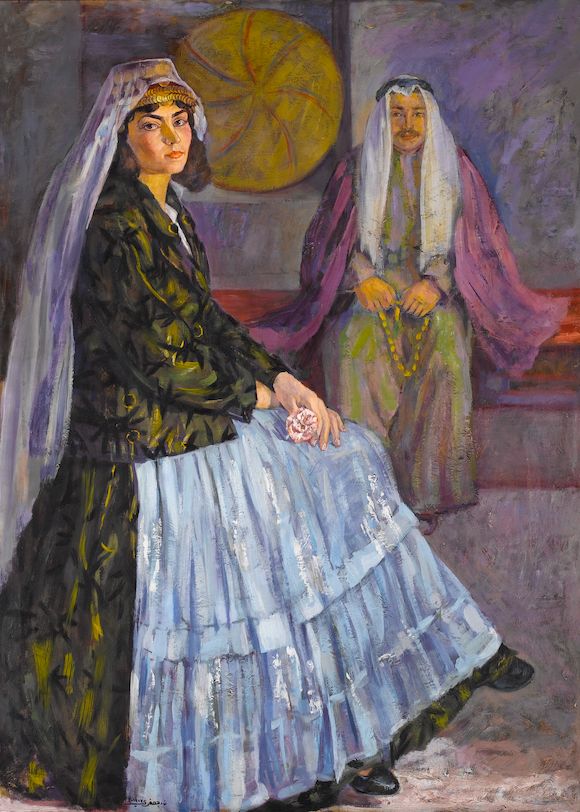 Bonhams : Nazem Al Jaafari (Syria, b. 1918) From Jabal Al-Arab