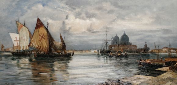 Bonhams : Max Klodic (Italian, active circa 1893) Trading vessels ...