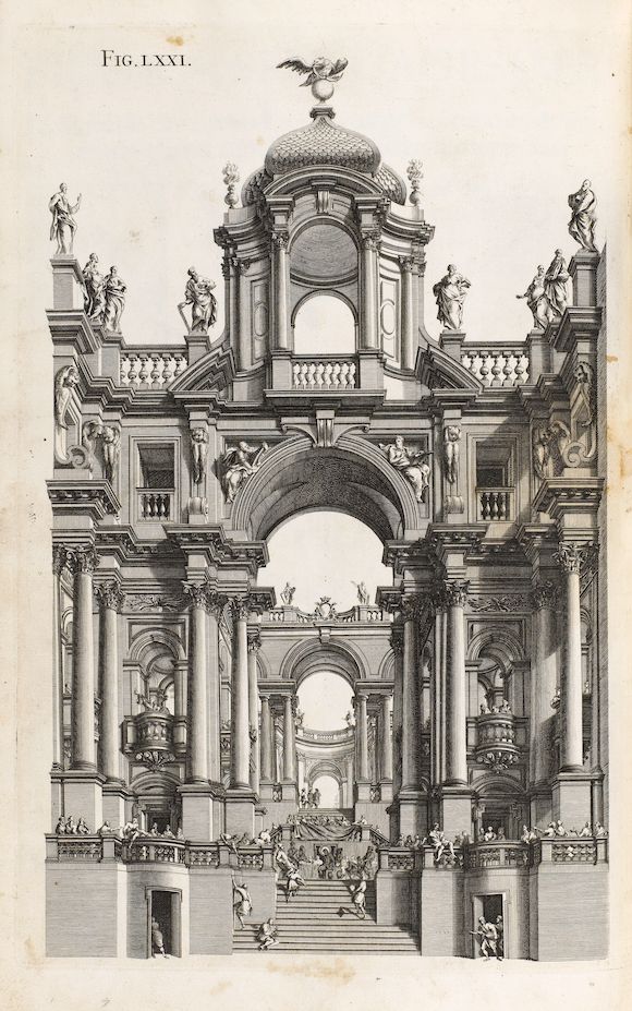 Bonhams : POZZO (ANDREA) Rules and Examples of Perspective proper for ...