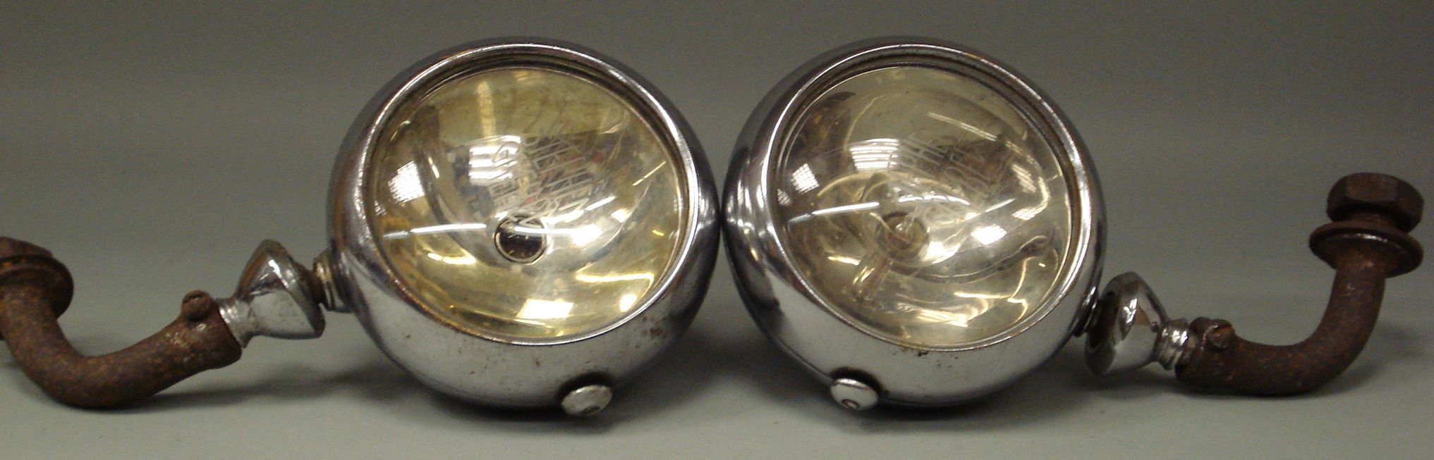 Bonhams Cars : A pair of Stephen Grebel spot lamps,