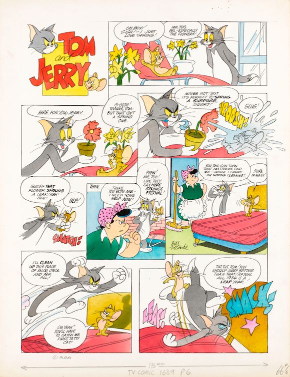 Bonhams : ORIGINAL ARTWORK, TOM and JERRY TITCOMBE (BILL) Three ...