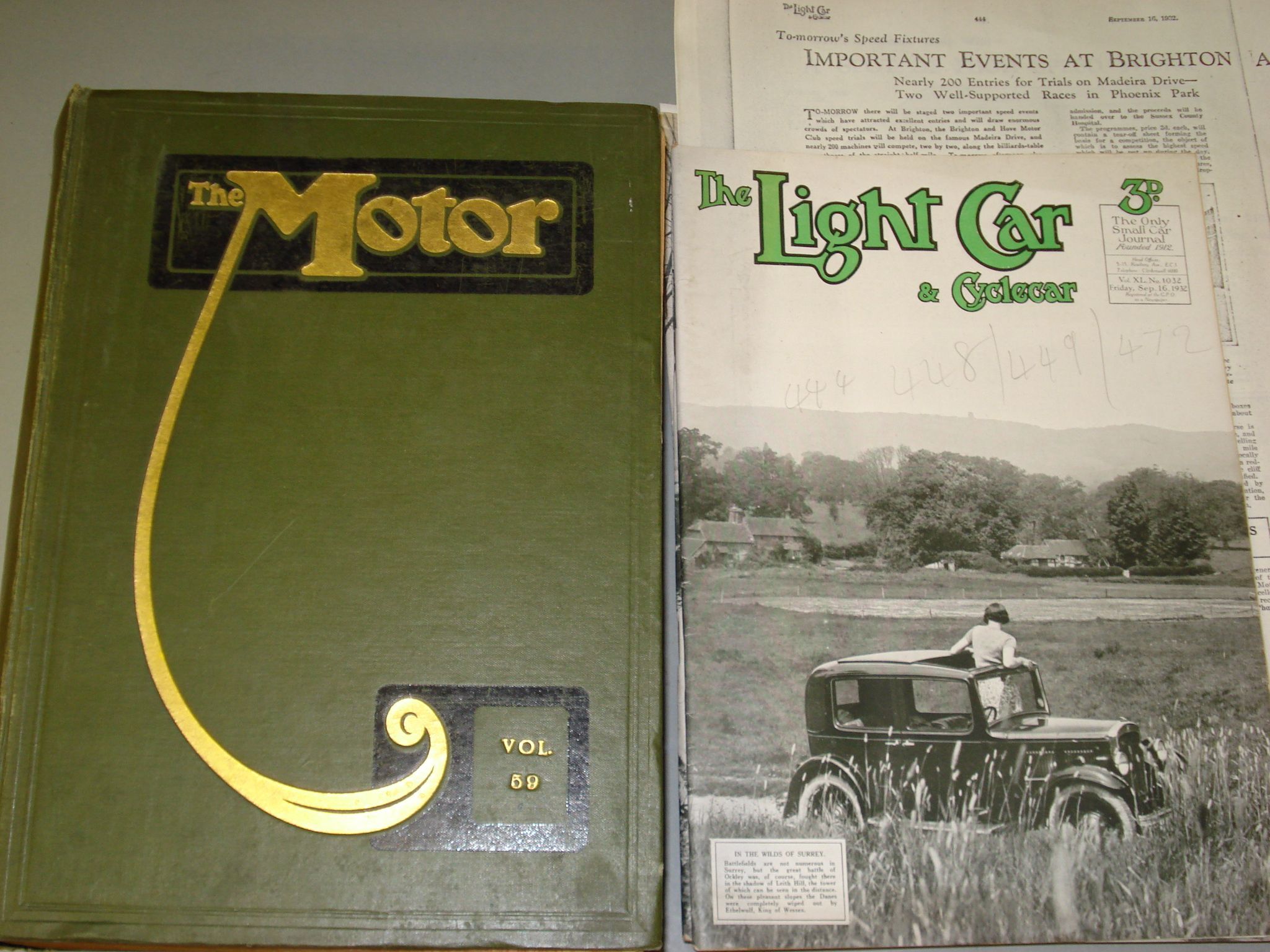 Bonhams Cars : A quantity of 1930s motoring periodicals,