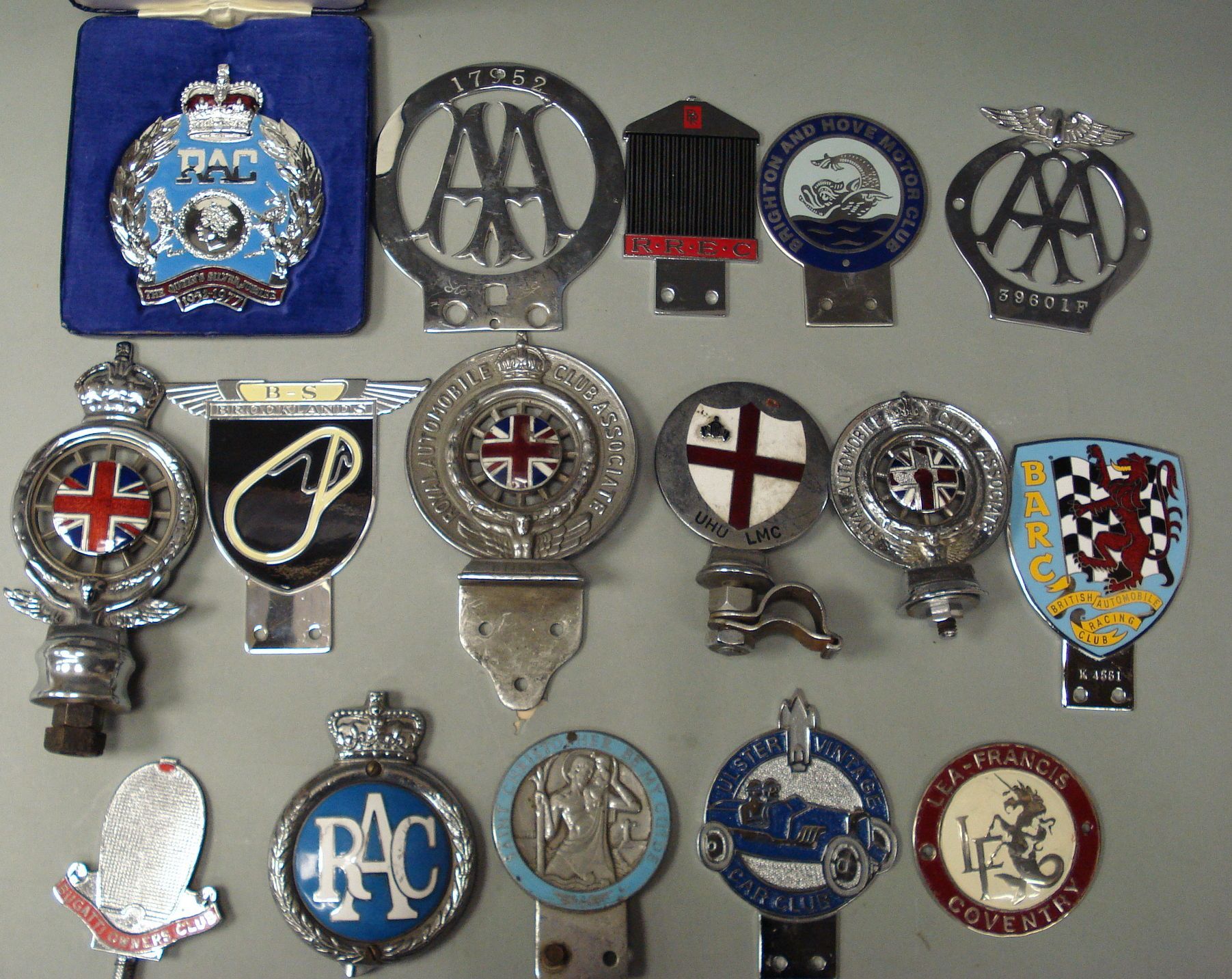 Bonhams Cars : A quantity of car badges,