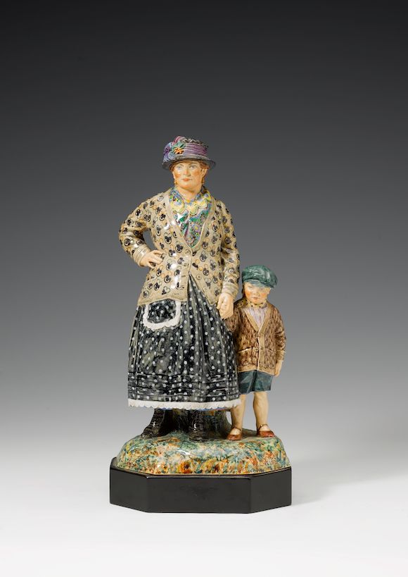 Bonhams : Charles Vyse `Barnet Fair' A Painted Earthenware Study, circa ...