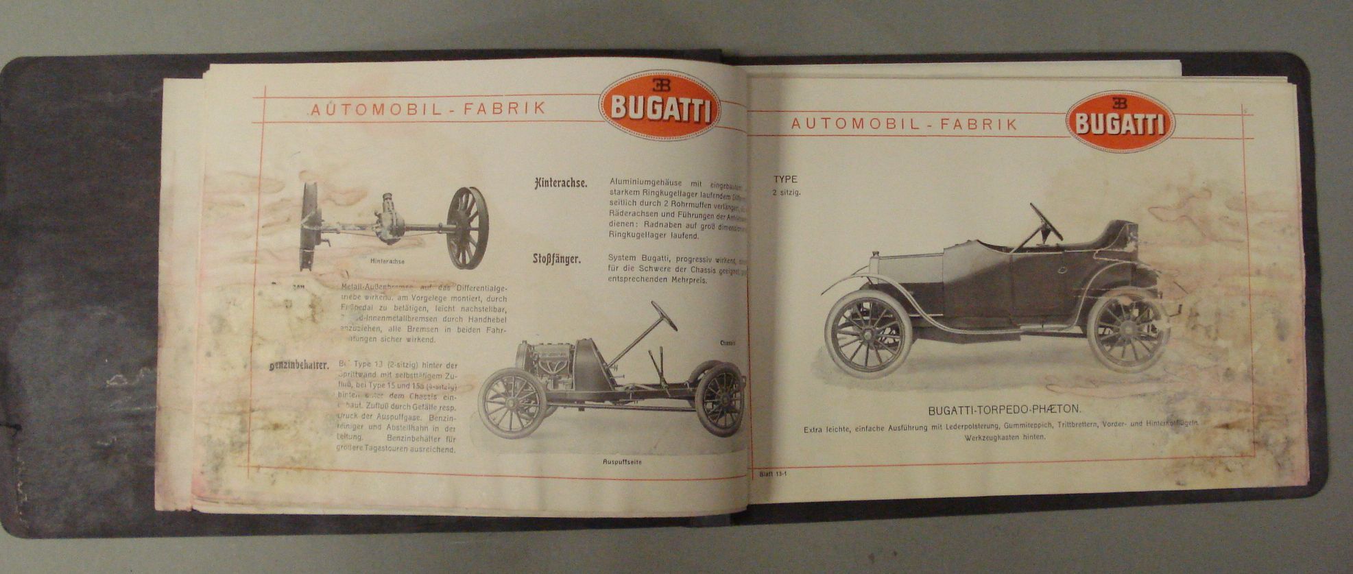 Bonhams Cars : A Bugatti sales brochure, 1910,