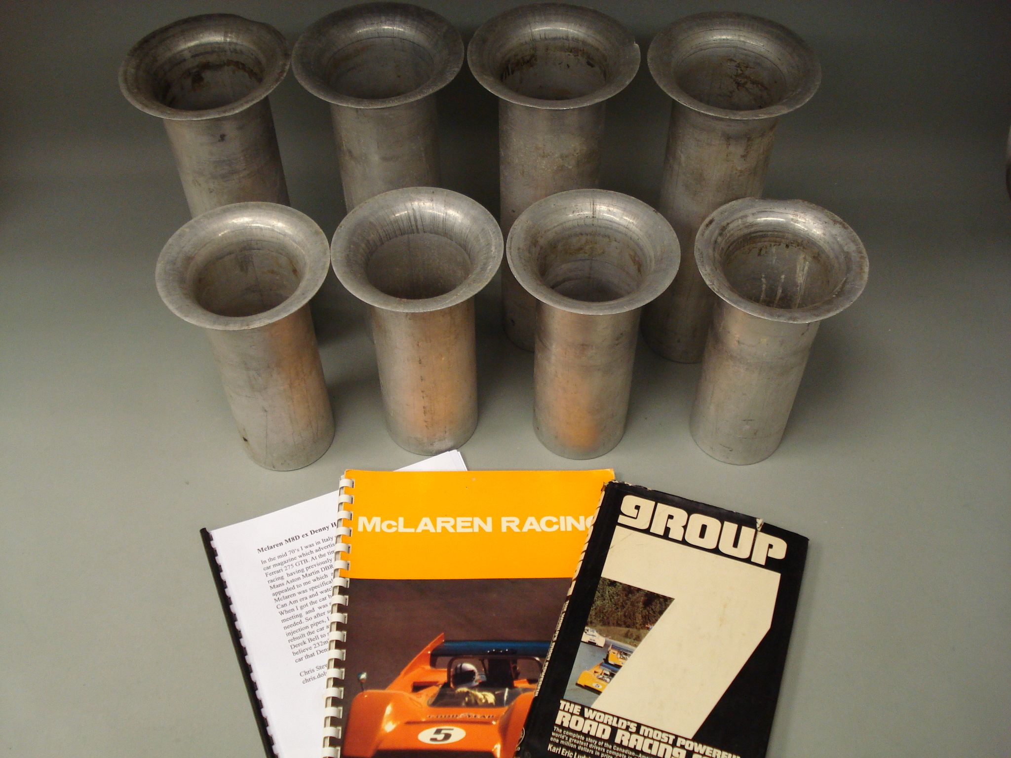 Bonhams Cars : A set of McLaren M8D inlet trumpets,