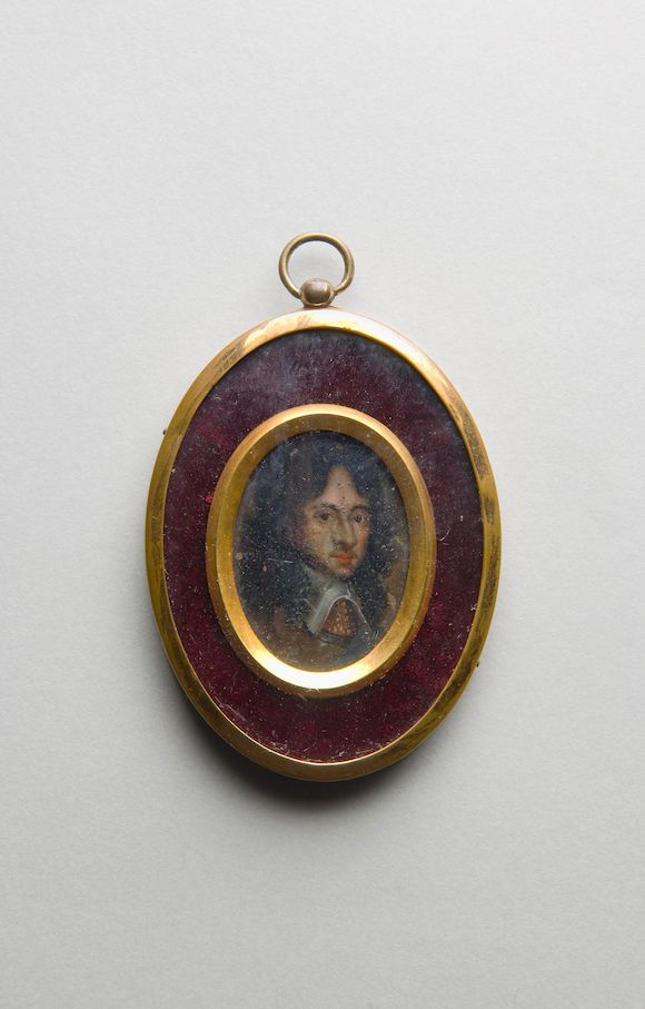 Bonhams : English School, circa 1650 A Gentleman, wearing blue sash and ...