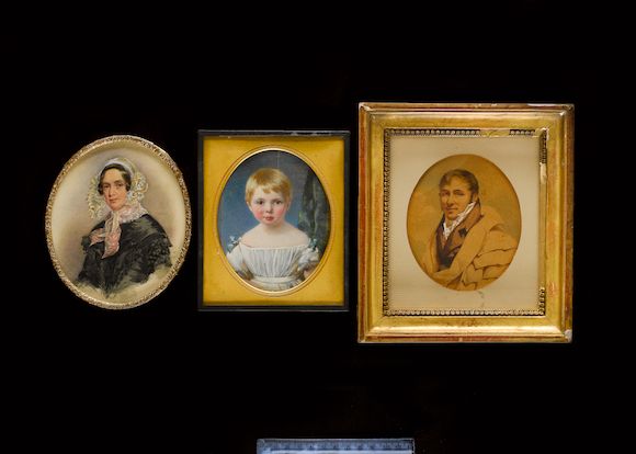 Bonhams : French School, circa 1815 A pair of portraits: Monsieur and ...