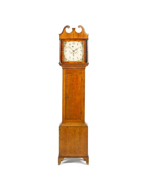 Bonhams : A first quarter of the 19th century oak 30-hour longcase ...
