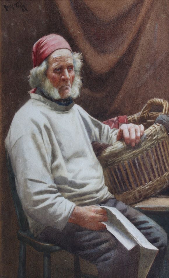 Bonhams : Ralph Todd (British, 1856-1932) 'The News' 35 x 25cm.