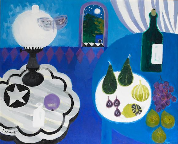 Bonhams : Mary Fedden R.A. (British, born 1915) The Lamp 76.2 x 91.4 cm ...