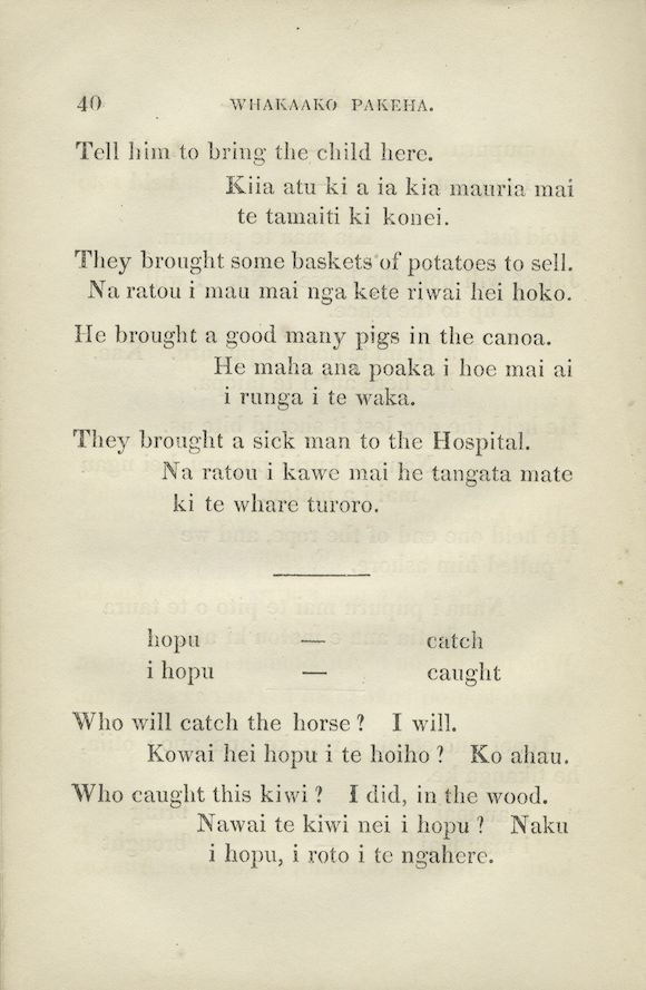 Bonhams : MAORI He pukapuka whakaako ki te reo Pakeha, original green ...