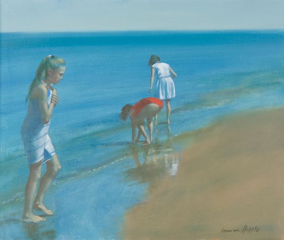 Bonhams : Robert Norman Hepple (1904-1994) Three children, Bembridge