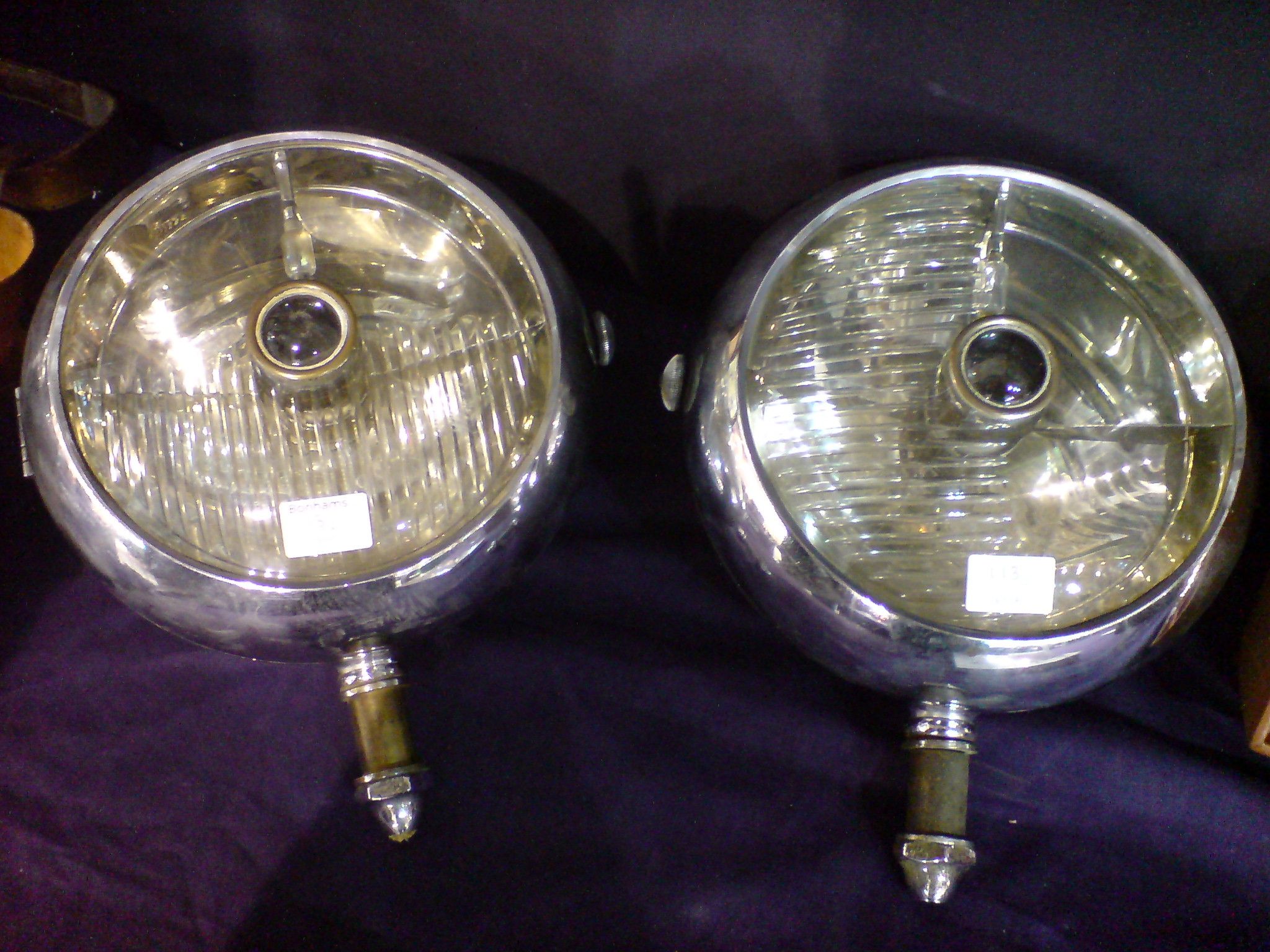 Bonhams Cars : Two Stephane Grebel lights, good condition.,
