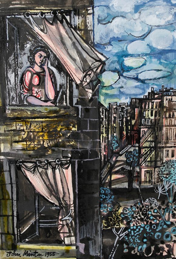 Bonhams : John Minton (British, 1917-1957) 'The Prospect' (Accompanied ...