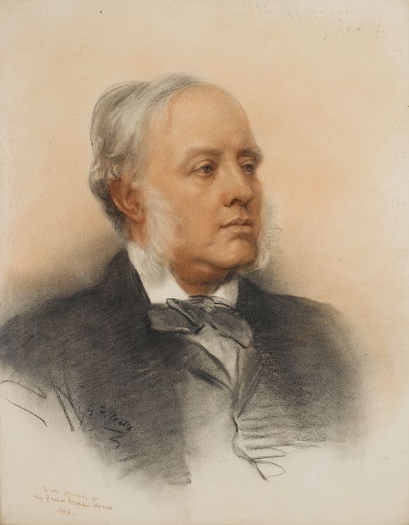 Bonhams : George Frederic Watts, OM RA (British, 1817-1904) Portrait of ...