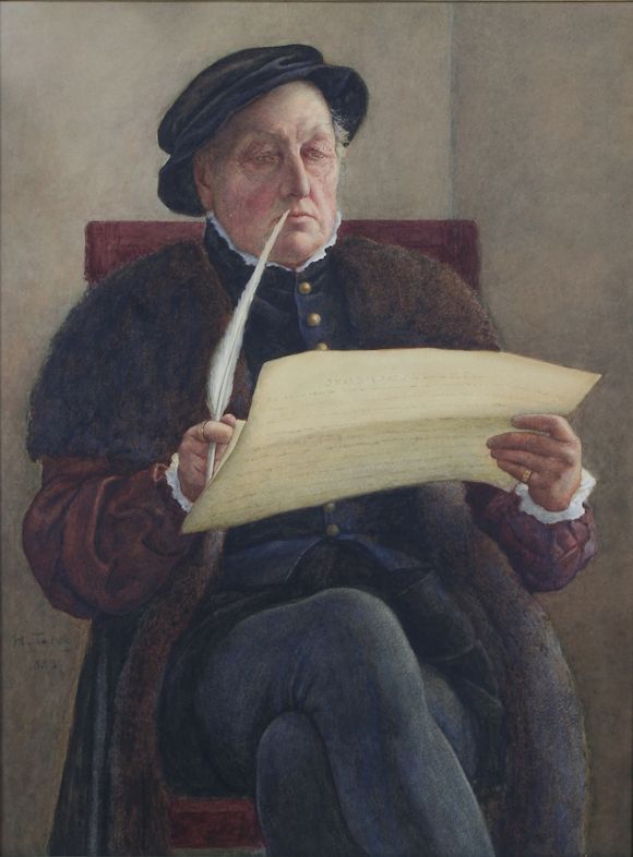 Bonhams : Henry M. Terry (British, ?-1920) "A Serious Question",