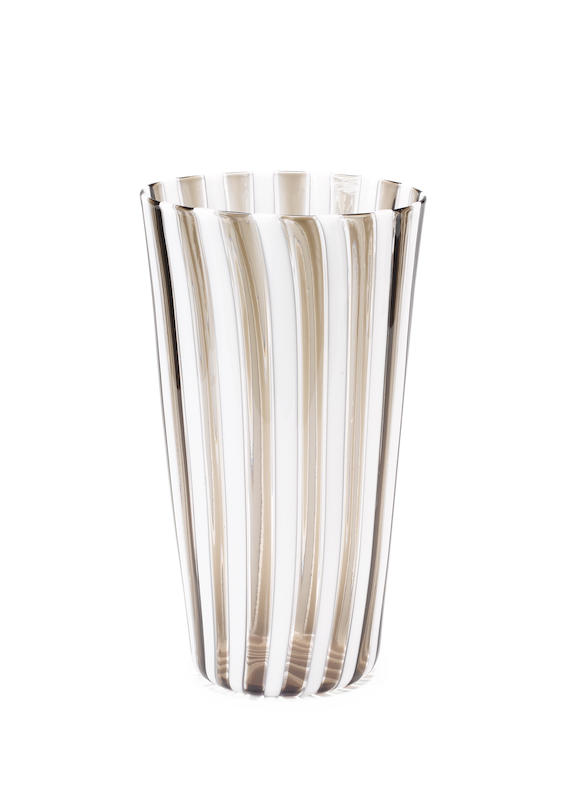 Bonhams Venini A Canne Vase Circa 1965
