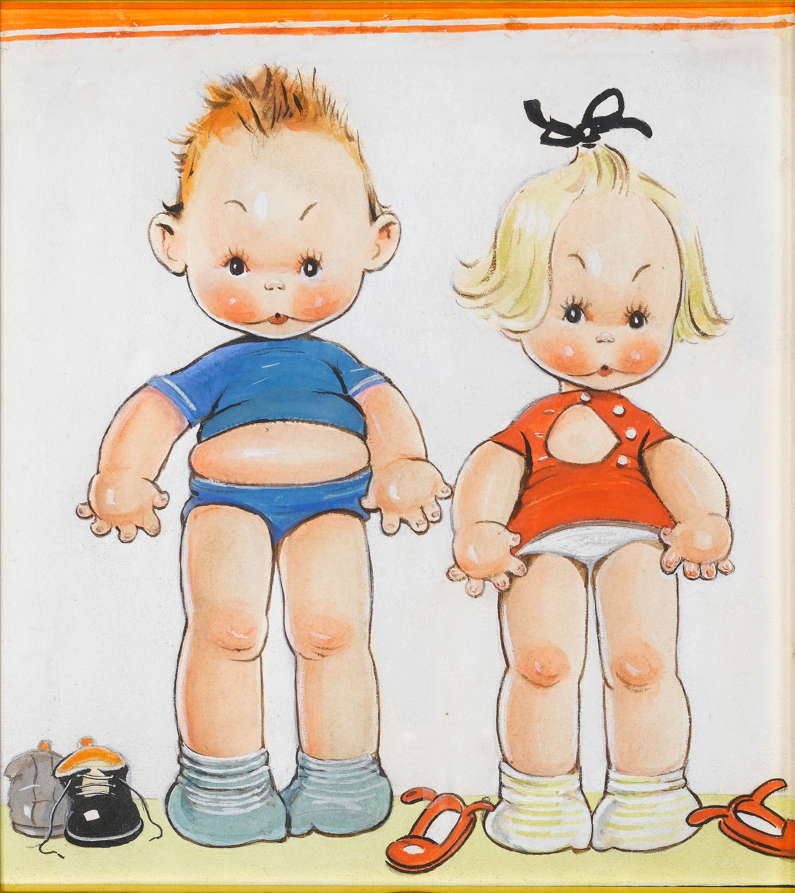 Bonhams : Mabel Lucie Atwell (British, 1879-1964) God didn't know when ...