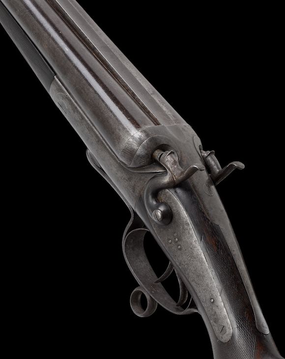 Bonhams : An 8-bore (3½in) wild-fowling hammer gun by T. Bland, no. 16619