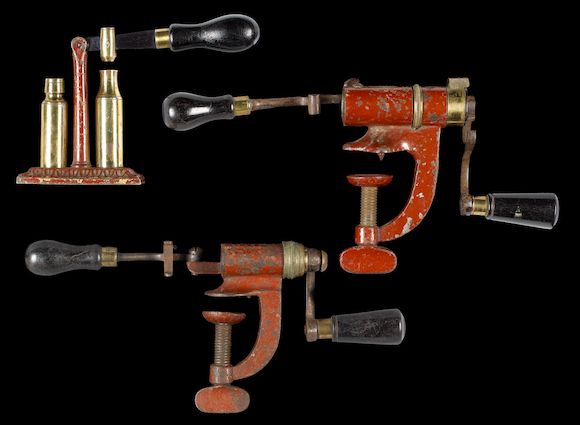 Bonhams : A cartridge reloading tool for 20-bore cartridges; another ...