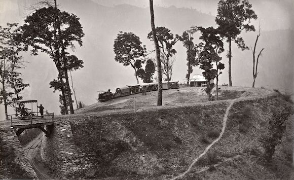 Bonhams : BHORE GHAT INCLINE Four views of the Bhore Ghat Incline, 1860s