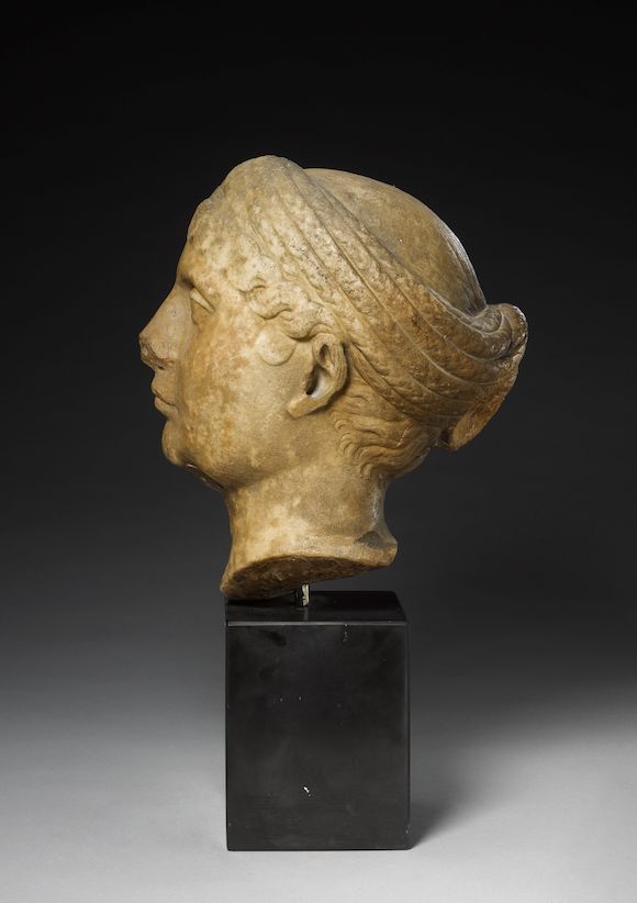 Bonhams : A Roman marble female head