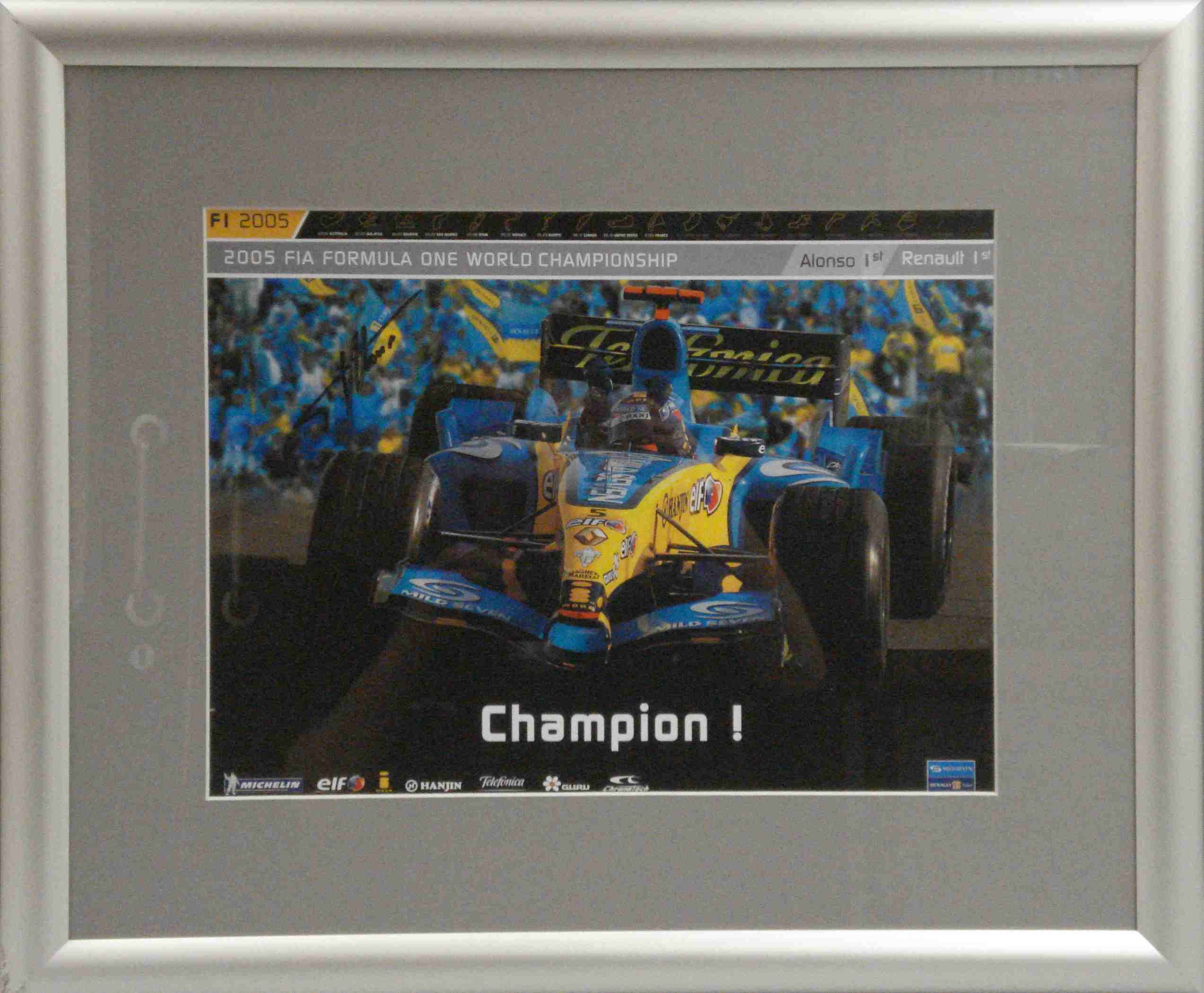 Bonhams Cars : Two signed Renault posters celebrating Fernando Alonso's ...