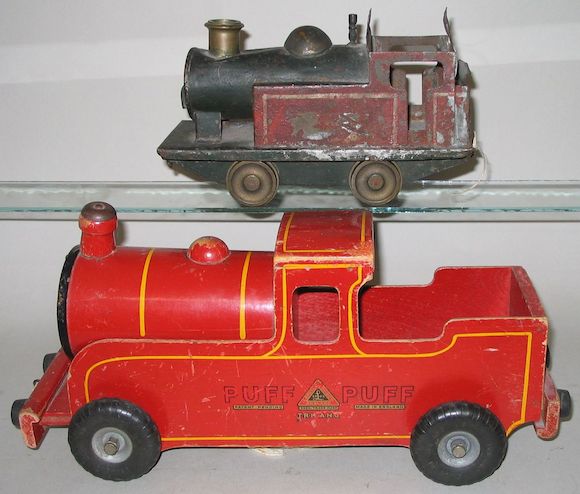 Bonhams : Triang wooden Puff Puff locomotive 2