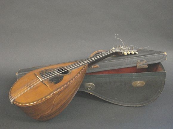 Bonhams : An early 20th Century cased mandolin by Stridente