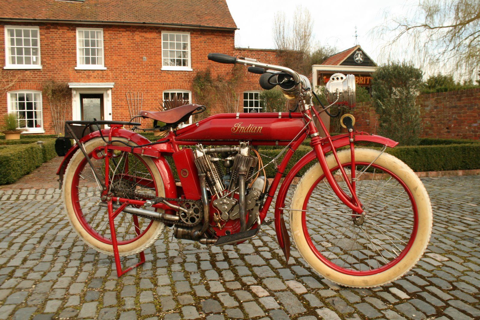 1913 Indian 8hp Big Twin Registration no. BS 9518 Engine no. 77E026 ...