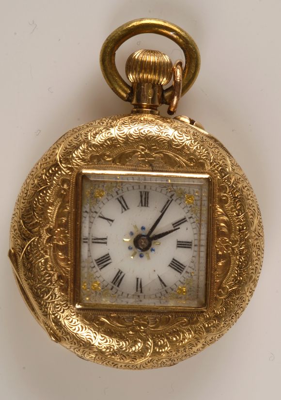 Bonhams : A late Victorian 18ct gold lady's pocket watch