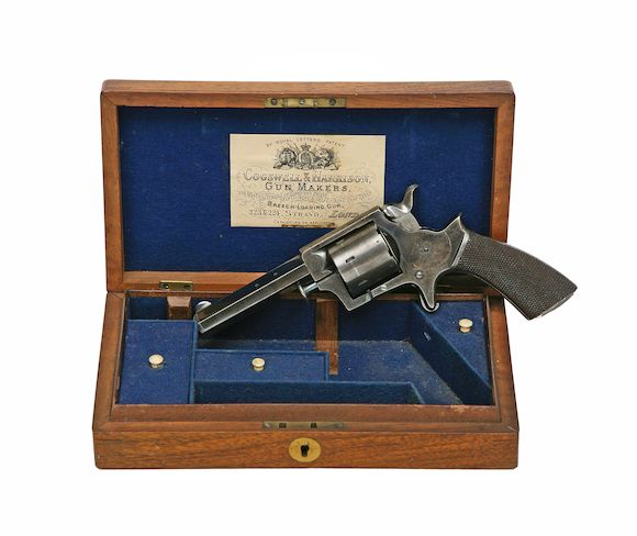 Bonhams : A Cased .320 Tranter Patent Seven-Shot Single-Action Rim-Fire ...